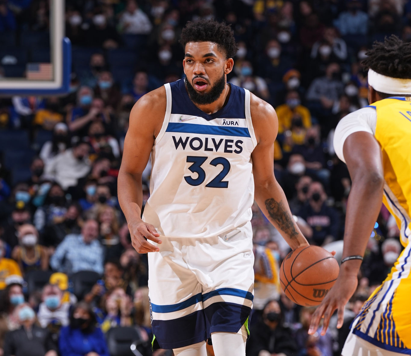 Towns +38 de eficiencia en derrota de Wolves ante Warriors ...